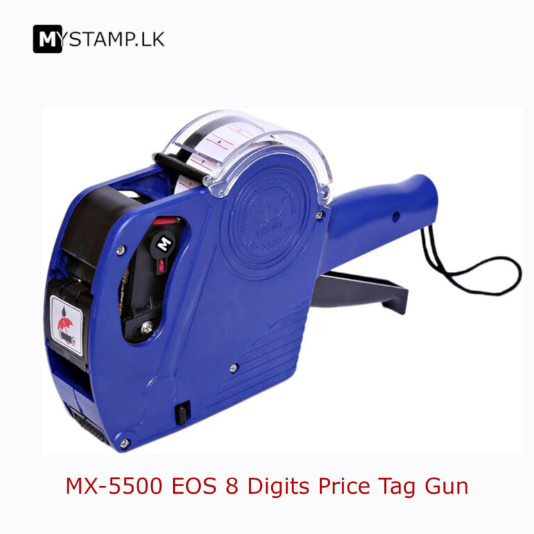 MX-5500 EOS 8 Digits Price Tag Gun + 500 labels + 1Pcs Ink - MYSTAMP.LK