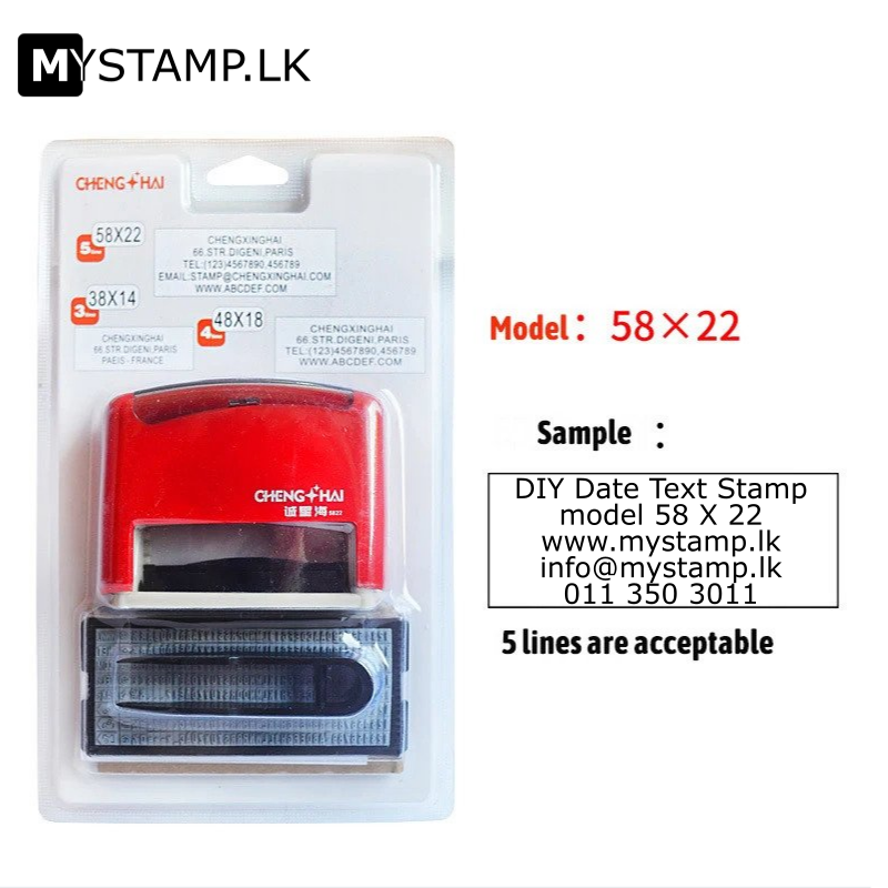 Self Inking Stamp 5 Lines Self Inking DIY Personalized Message or ...