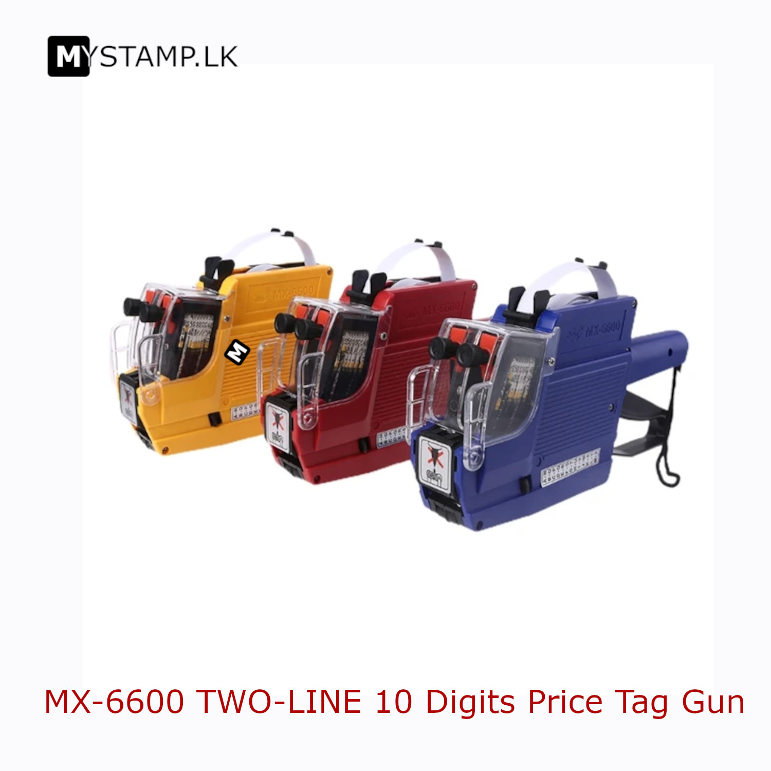 Mx-6600 Two-line Price Labeller 10 Digits Tag Sticker Pricing Gun ...