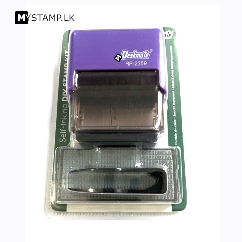 DESKMATE Self-Inking DIY STAMP KIT - MYSTAMP.LK